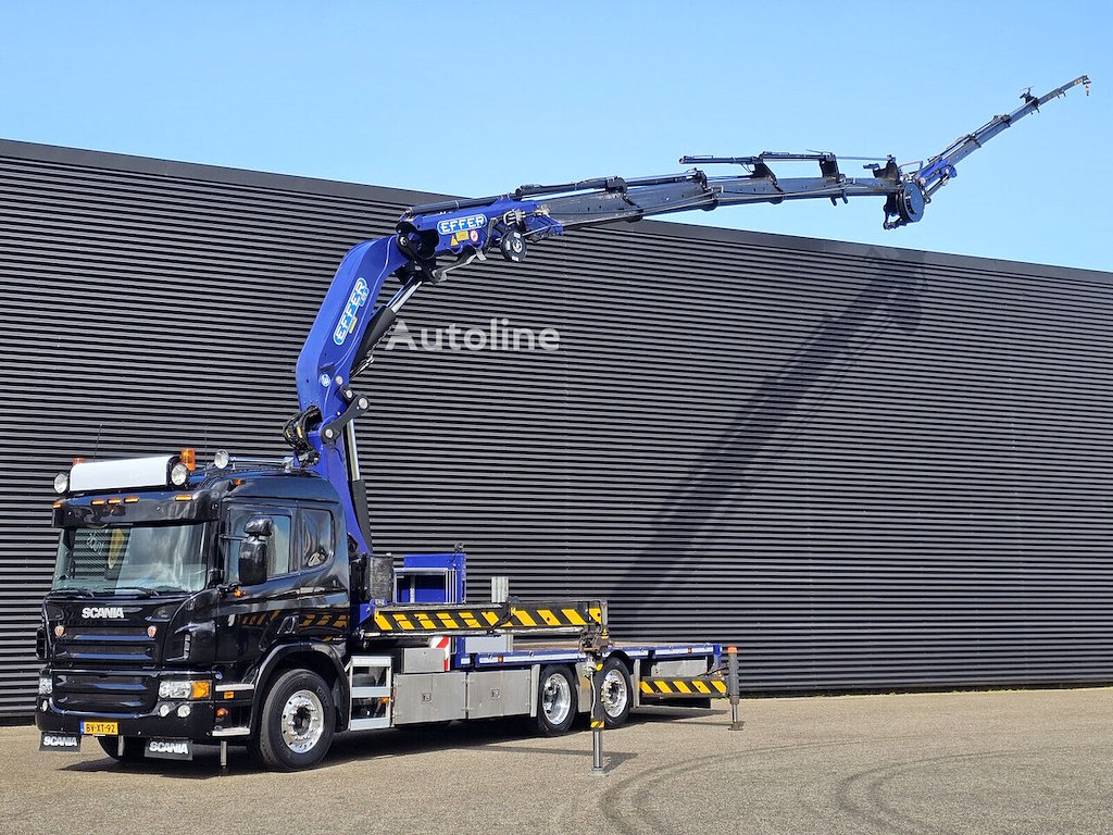 Scania P380 6x2*4 / EFFER 47 tm + JIB / DUTCH TRUCK kamion platforma