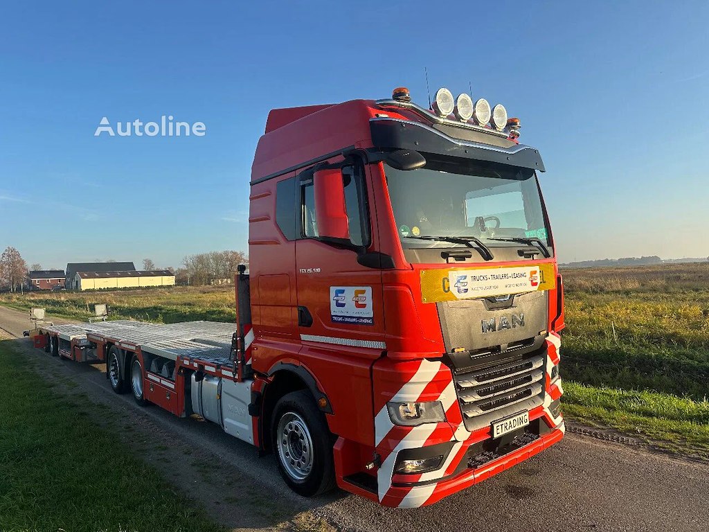 MAN TGX 26.510 AGRILINER PRO-2022 -214k km+HANGER kamion platforma + prikolica sa niskom platformom