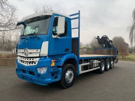 Mercedes-Benz AROCS 3240 8X4 - TRIDEM HIAB CRANE XS 166-E5 HIPRO KRAN GRUA kamion platforma