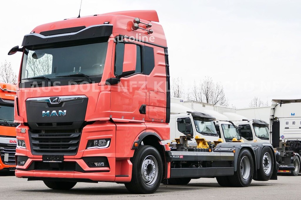 MAN TGX 26.470 BDF Retarder Lift-/Lenkachse Kamera vozilo za prevoz kontejnera