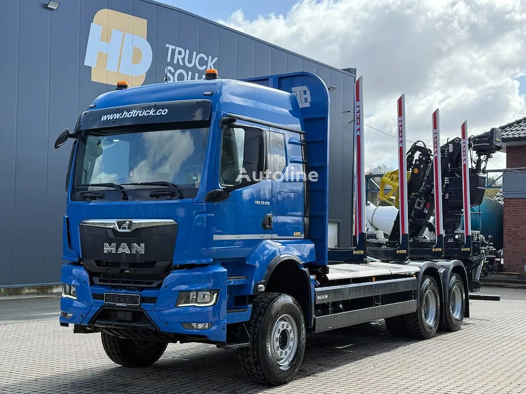 Novi MAN TGS 33.510 TGS 33.510 6X4 BB Euro6e  LogLift 150 Z kamion za prevoz drva