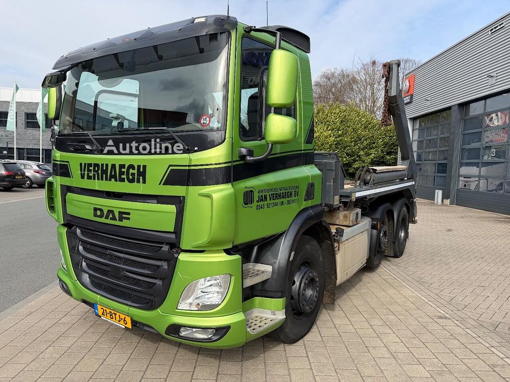 DAF CF 400 FAG 6X2 E6 / MEILLER AK 16 MT PORTAALARM / kamion autopodizač kontejnera