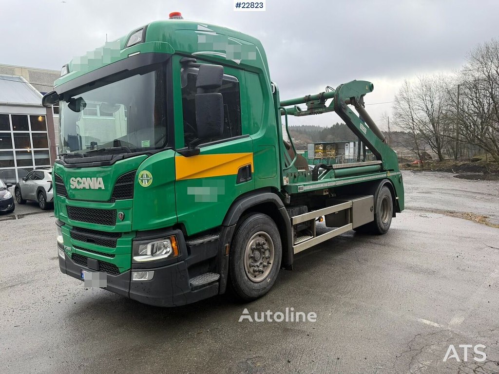 Scania P360 liftdumper m/rotator og fjernkontroll kamion autopodizač kontejnera