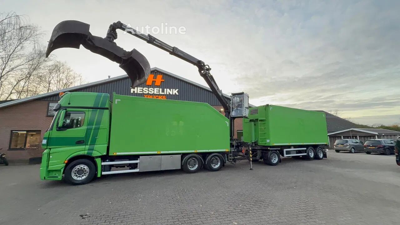 Mercedes-Benz Actros 2948 6X4 Knijpercombinatie Palfinger Epsilon kamion za prevoz metalnog otpada + prikolica za prevoz metalnog otpada