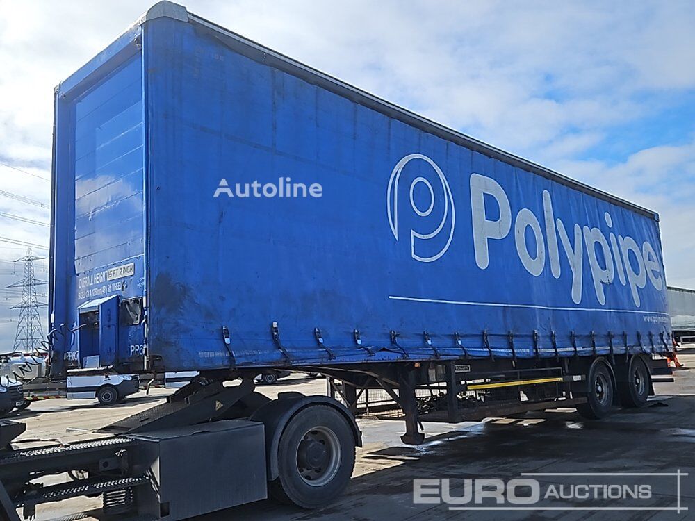 Prodaje se Montracon 1996 Montracon Twin Axle Curtainside Flatbed Trailer poluprikolicu sa kliznom ceradom na aukciji
