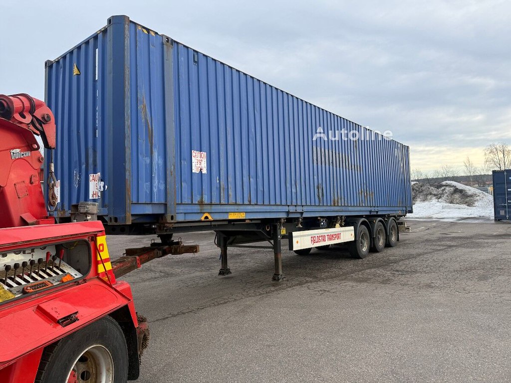 Prodaje se Krone Box Liner 3-akslet containerchassis poluprikolicu za prevoz kontejnera na aukciji