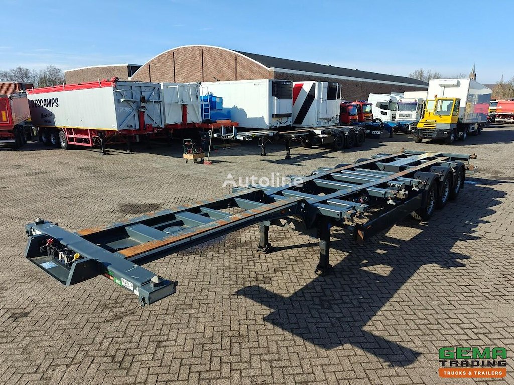 Kögel S24 PORT 40 SIMPLEX 20 - 3-Axles SAF - Disc Brakes - Lift Axle - poluprikolica za prevoz kontejnera