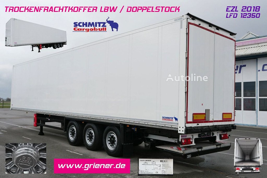Schmitz Cargobull SKO 24 furgon poluprikolica