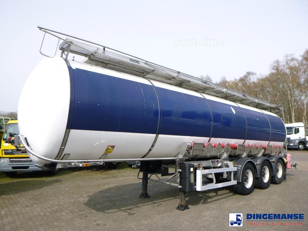 Burg Chemical tank inox L4BH 32.5 m3 / 3 comp cisterna za prevoz hemikalija