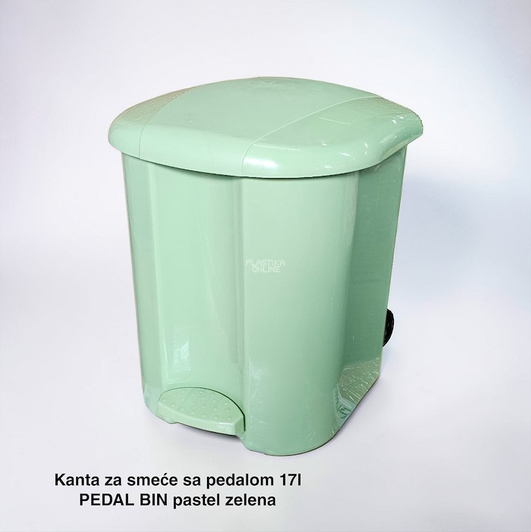 Kanta za smeće sa pedalom 17l PEDAL BIN pastel zelena