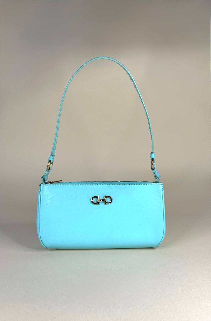 Salvatore Ferragamo Blue Shoulder Bag