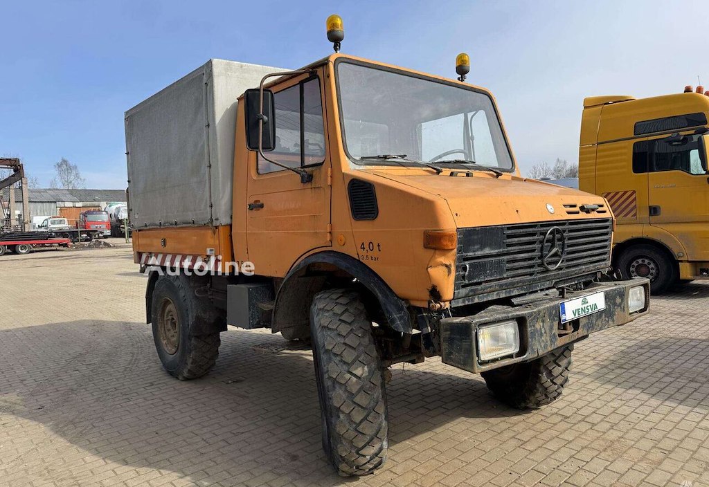 Mercedes-Benz UNIMOG 424 + WINCH Peter Lancier W3000/50ZSP univerzalna komunalna mašina
