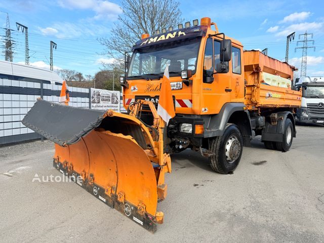 MAN LE280B/4x4/Winterdienst+Schneeschild+Streuer/TÜV rasipač peska