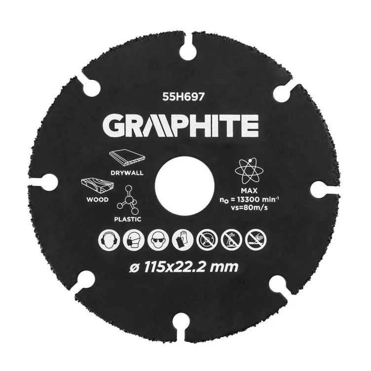 Rezni disk za meke materijale 115 mm - GRAPHITE 55H697