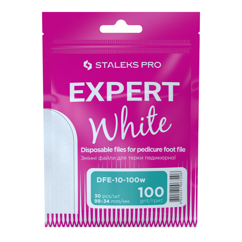 STALEKS Zamenski nastavci za pedikir (100) 30/1 WHITE