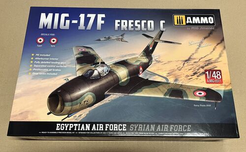 NEW! AMMO of Mig Jimenez 8511-REKLAMACJA MiG-17F Fresco C (Egyptian Air Force, Syrian Air Force)-NIEKOMPLETNY/INCOMPLETE