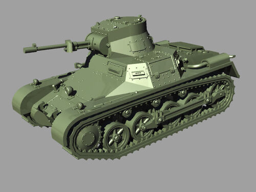 NEW! EMP3D 72012748-87 Czołg lekki Panzer I Ausf.A - wieża Breda (20mm) - zamknięty właz