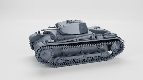 EMP3D 72012750-48 Czołg lekki Panzer II Ausf.A - zamknięty właz
