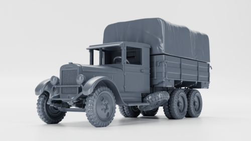 EMP3D 72012196-56 Ciężarówka 2,5-tonowa ZiS-6 - z plandeką
