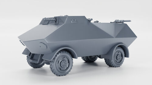 NEW! EMP3D 72012517 Samochód pancerny KNIL Braat Overvalwagen