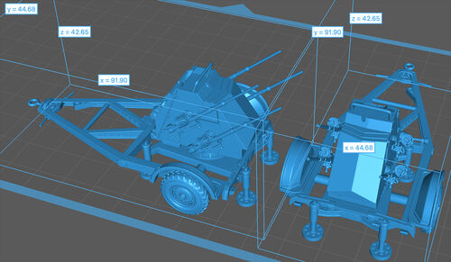 EMP3D 72012443 Działko plot. Polsten - pozycja bojowa (działka wyżej)