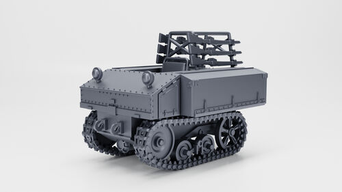 NEW! EMP3D 72012505 Ciągnik artyleryjski Vickers VLC - zamknięte burty