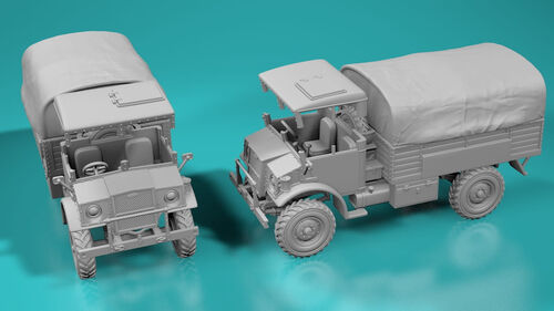 NEW! EMP3D 72012413 Średnia ciężarówka C30 (30cwt) - z plandeką / zamknięty właz