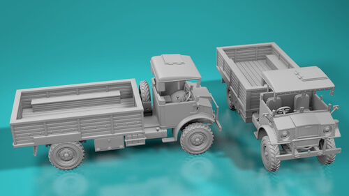 EMP3D 72012415 Ciężka 3-tonowa ciężarówka C60L - zamknięty właz