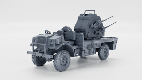 EMP3D 72012422 Ciężarówka F60L z działkiem Polsten - pozycja bojowa