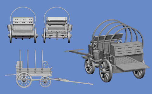 Germania-Figuren 35-9505 Wild West Chuck Wagon