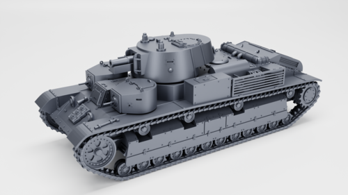 EMP3D 72012192 T-28 model 1940 (wieża stożkowa) - zamknięte włazy