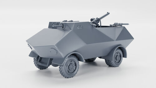 EMP3D 72012539 Samochód pancerny KNIL Braat Overvalwagen - wersja p.plot