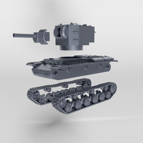 EMP3D 72012179-56 Czołg ciężki KW-2 (KV-2) - otwarty właz