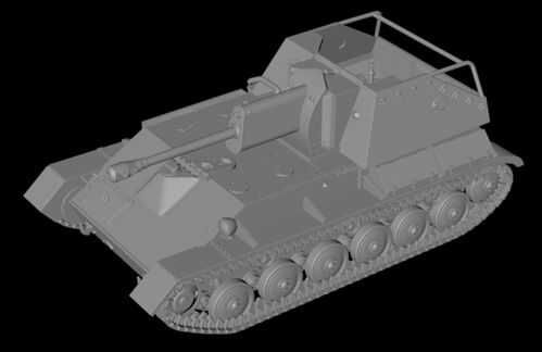 NEW! EMP3D 72012180 Działo samobieżne Su-76M - kadłub bez wyposażenia