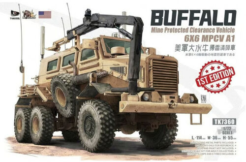 NEW! T-Model TK7360-1 US Buffalo MPCV A1 - Mine Protected Clearance Vehicle 6x6 (1st Edition)