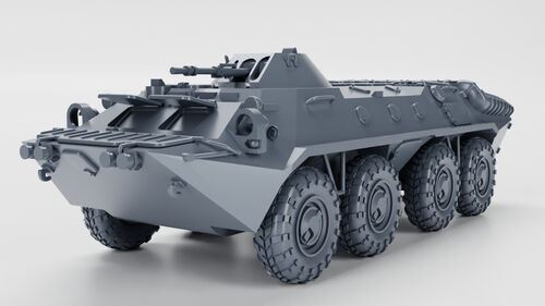 NEW! EMP3D 72012137 Transporter opancerzony BTR-70 - otwarte włazy i okna