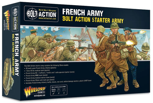 NEW! Bolt Action 402015503 French WWII Army - Starter Army