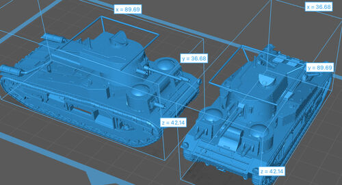 NEW! EMP3D 72012052-43 Czołg średni Vickers Mk.III - otwarte włazy (bez anteny)