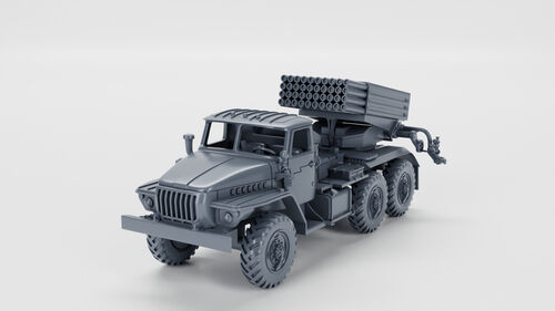 NEW! EMP3D 72012120 BM-21 Grad 122 mm wyrzutnia rakietowa - pozycja transportowa