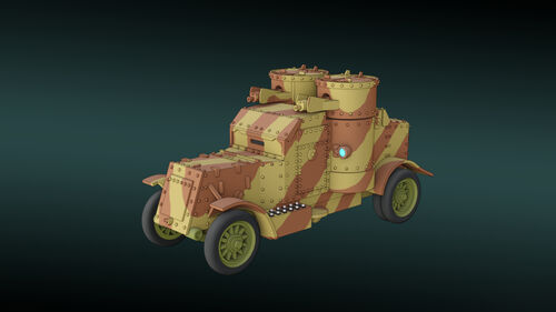 NEW! EMP3D 72012034-87 Pojazd pancerny Austin - zamknięte włazy