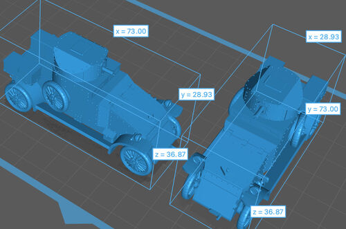 NEW! EMP3D 72012039-56 Samochód pancerny Lanchester 4x2 - zamknięty właz