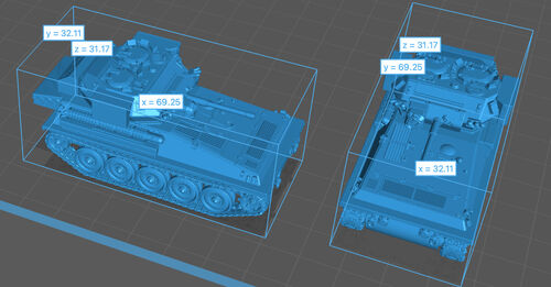 NEW! EMP3D 72012028 Pojazd rozpoznawczy CVR(T) FV-101 Scorpion - bez ekwipunku (zamknięty właz)