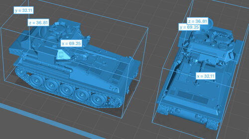NEW! EMP3D 72012029 Pojazd rozpoznawczy CVR(T) FV-101 Scorpion - bez ekwipunku (otwarty właz)