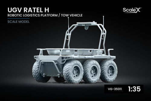 NEW! ScaleX VG-35011 UGV Ratel H - Robotic Logistics Platform / Tow Vehicle (3D-Printed)