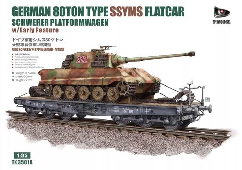 T-Model TK3501A German 80T Type SSyms Schwerer Plattformwagen