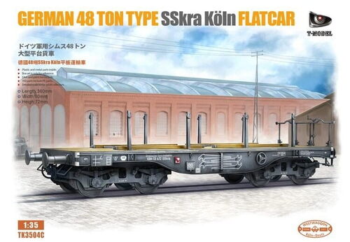 T-Model TK3504C German 48T Type SSkra Koeln Schwerer Plattformwagen