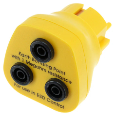 ESD grounding plug 3x banana