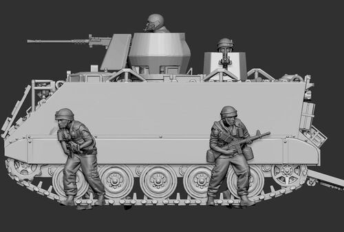 Germania-Figuren 72-CW-2018 US Army – Crew For M113 ACAV