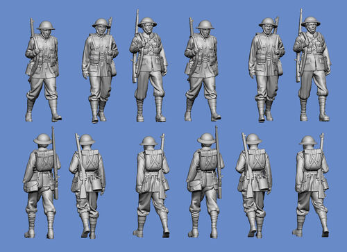 Germania-Figuren 72-WW1-0306 British Infantry 1914/1918 II