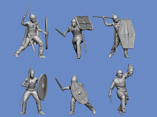 Germania-Figuren 72-AN-3504 Celtic Warriors Fighting